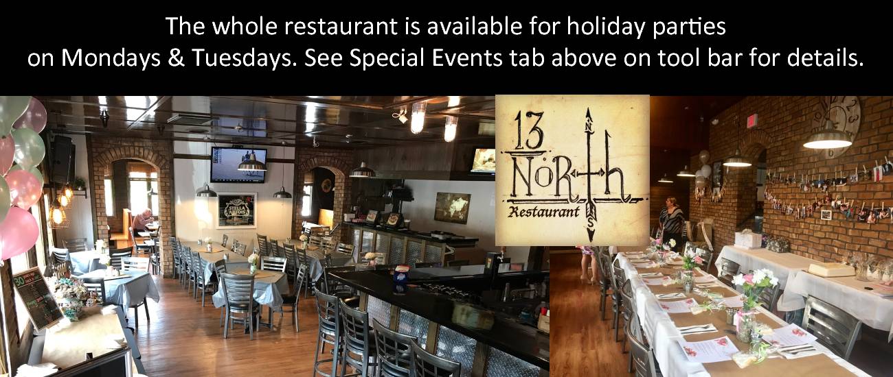 13 North Restaurant | Where Food and Atmosphere Meet